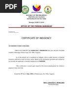 CERTIFICATe of Indigency Blank | PDF