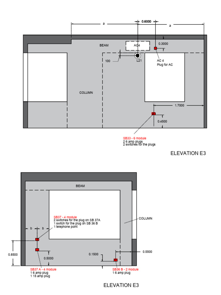 Wall Elevations - Master Bedroom | PDF