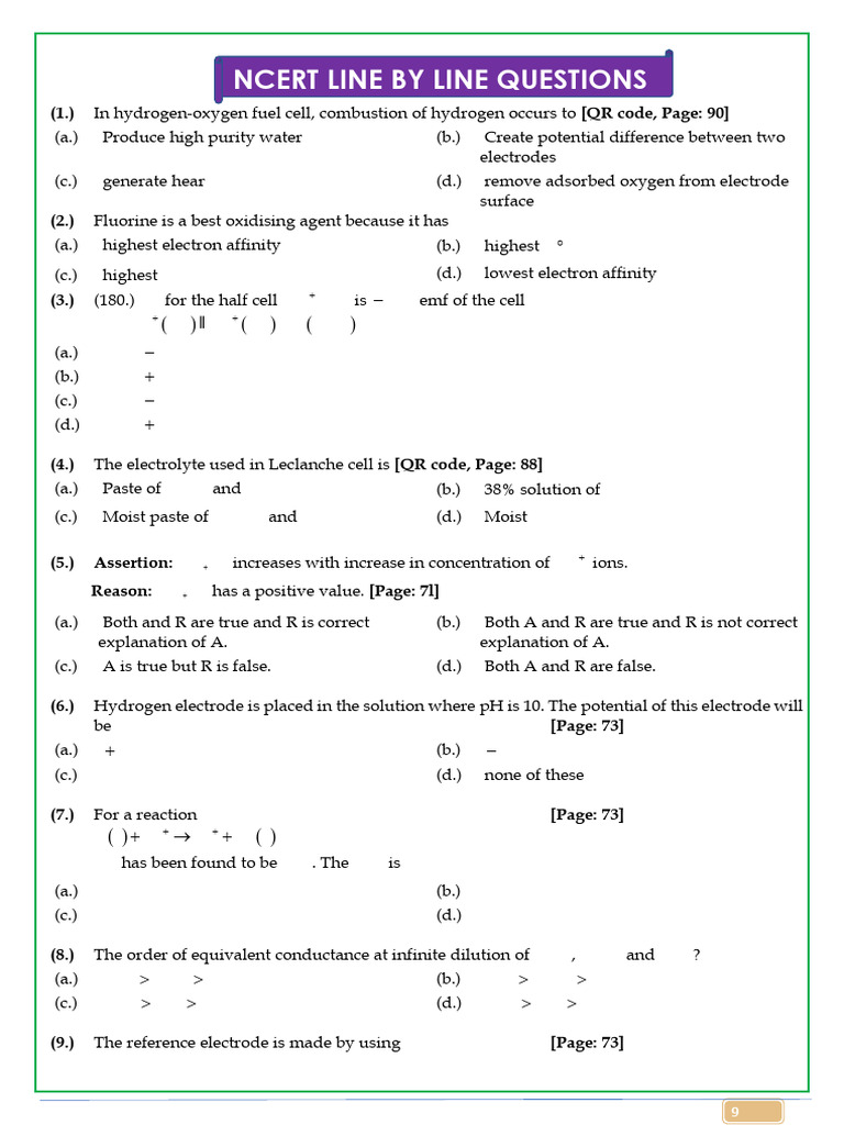 NCERT Electrochemical Series Insights | PDF | Electrochemistry | Redox