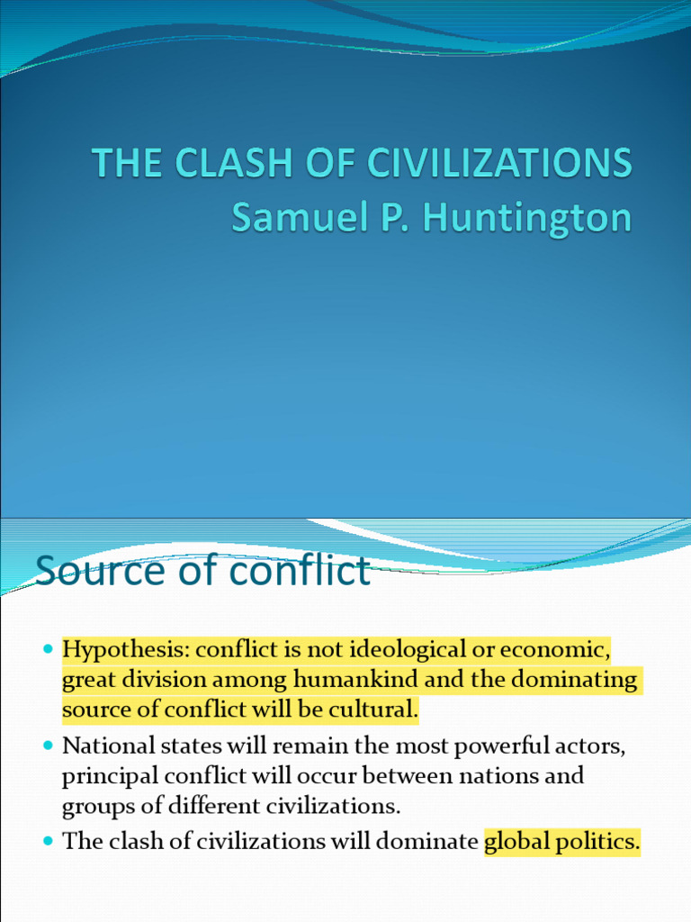 Cultural Conflicts in Global Politics | PDF | Civilization | Political ...
