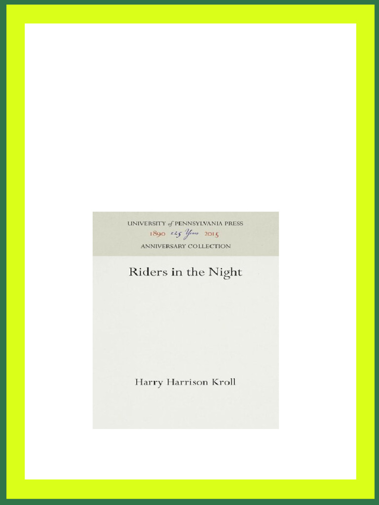 Riders in The Night Harry Harrison Kroll PDF Download | PDF