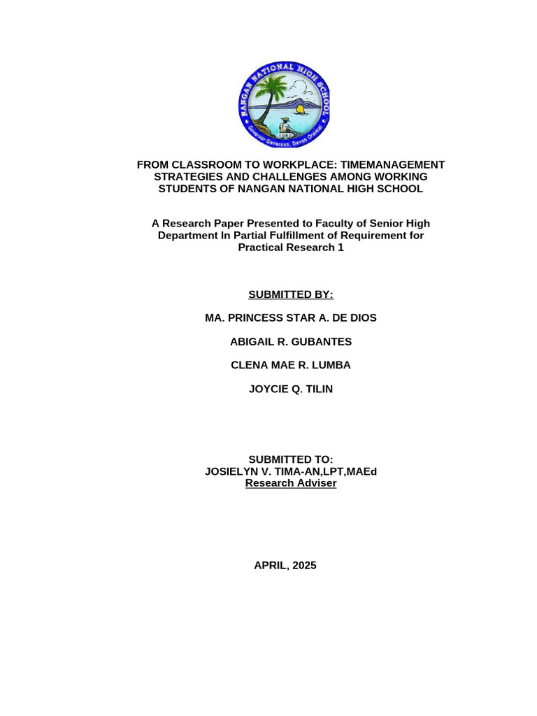 The Body of Research | PDF | Goal Setting | Time Management