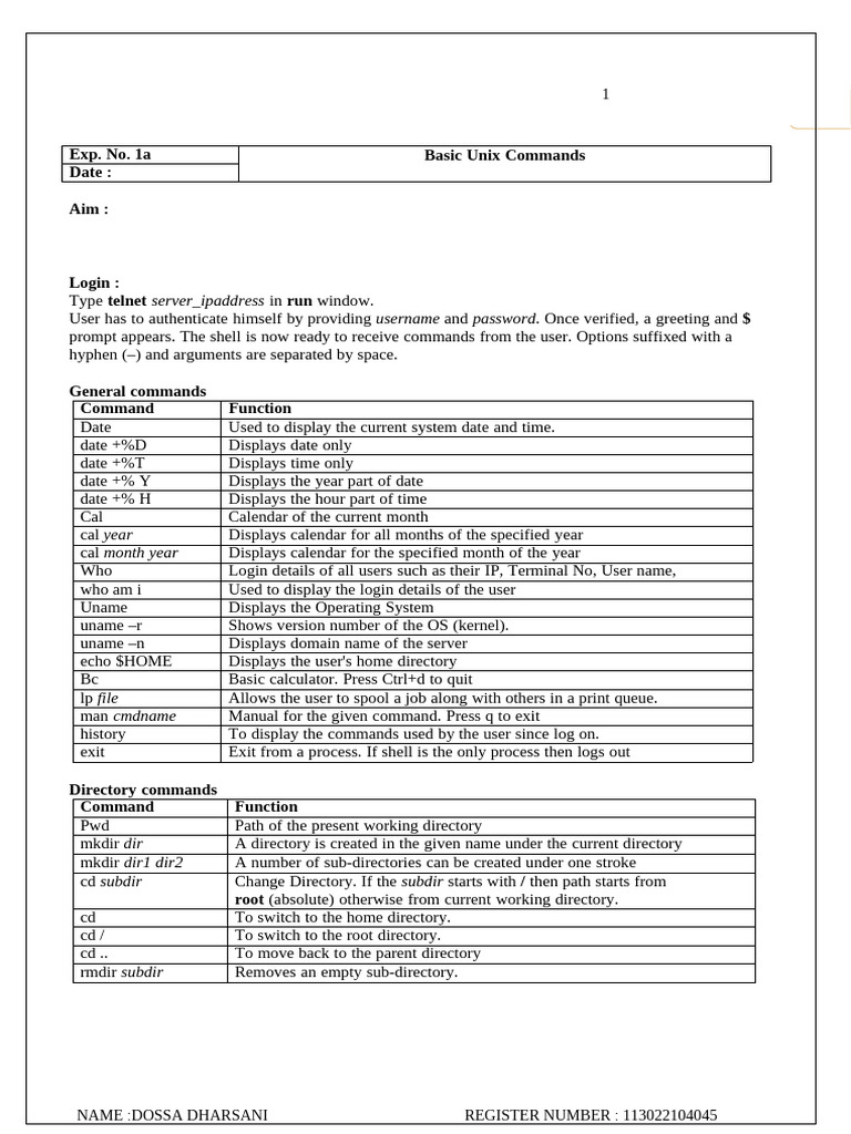 Os Lab Manual 21hc47p | PDF | Computer File | User (Computing)