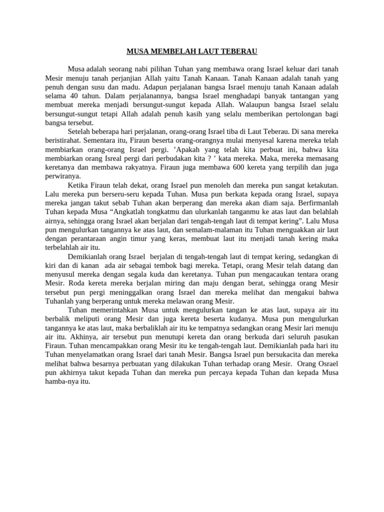 Cerita Musa | PDF