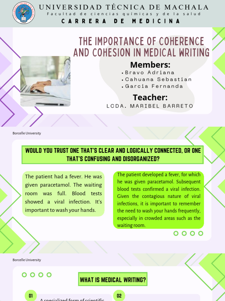 The Importance of Coherence and Cohesion in Medical Writing - 20250520 ...