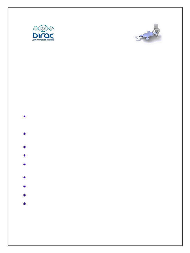 BIRAC Organizational Structure Overview | PDF