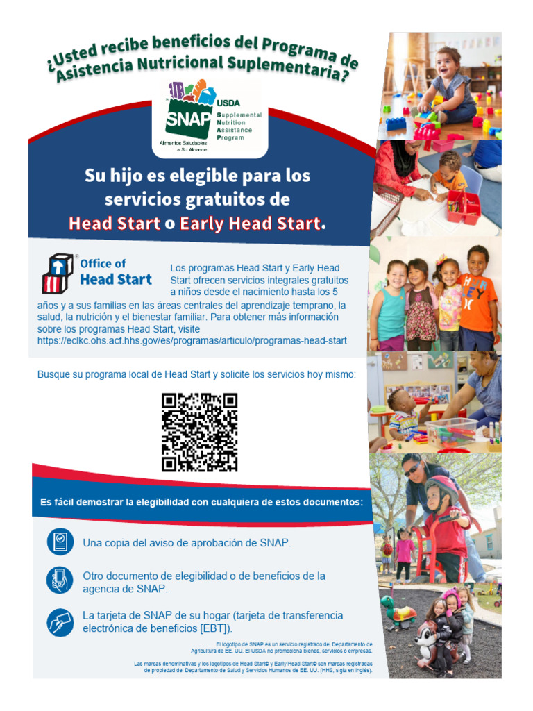 Snap Head Start Flyer en Espanol | PDF