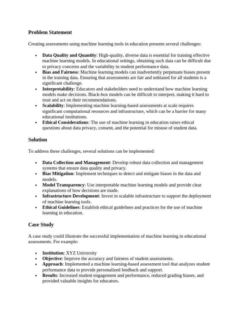Creating Assessments Using Machine Learning Tools in Education Presents ...