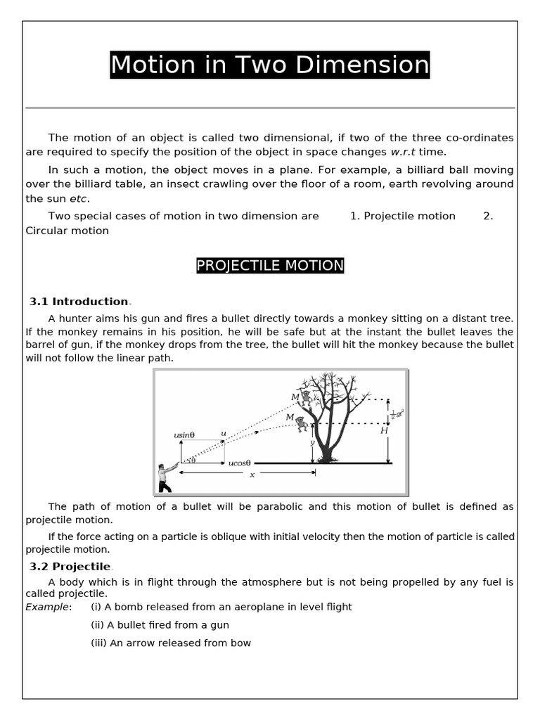 Motion in Two Dimension-1 - 6690233 - 2025 - 07 - 06 - 20 - 58 | PDF ...