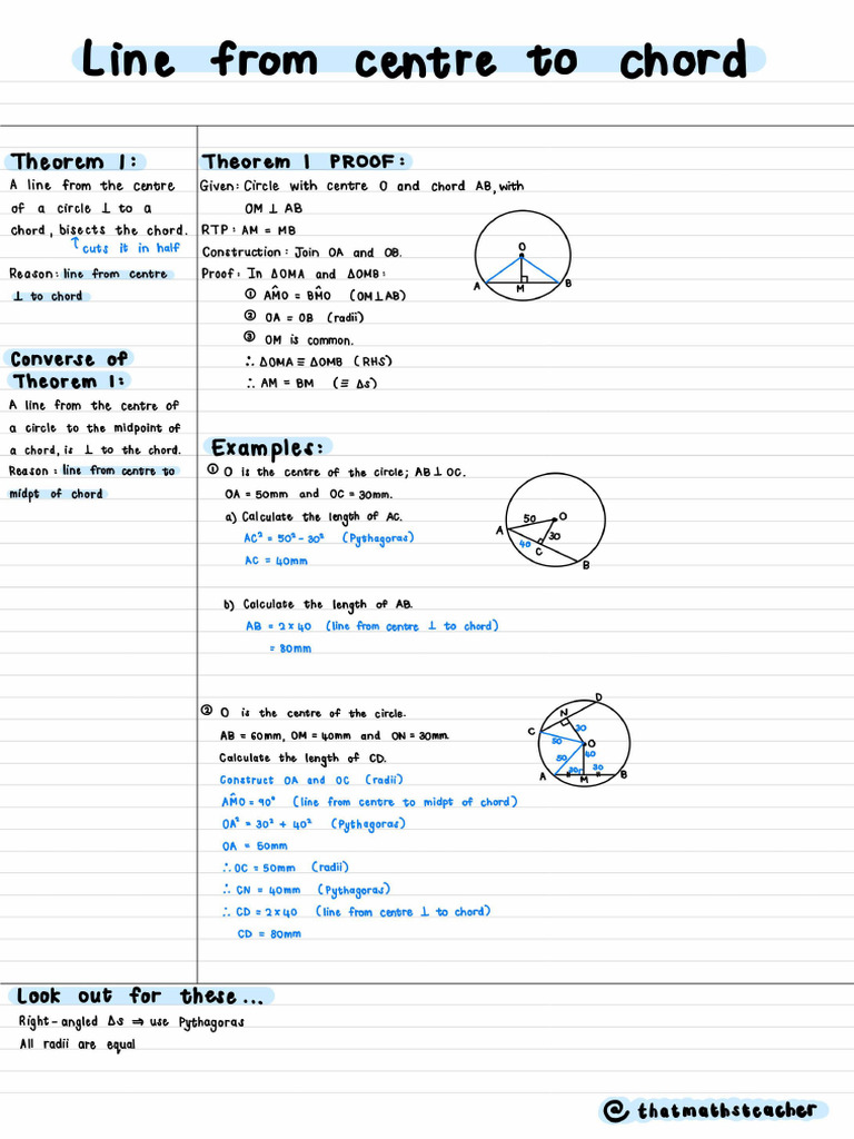 Grade11 Euclidean Geometry THEOREM 1 | PDF