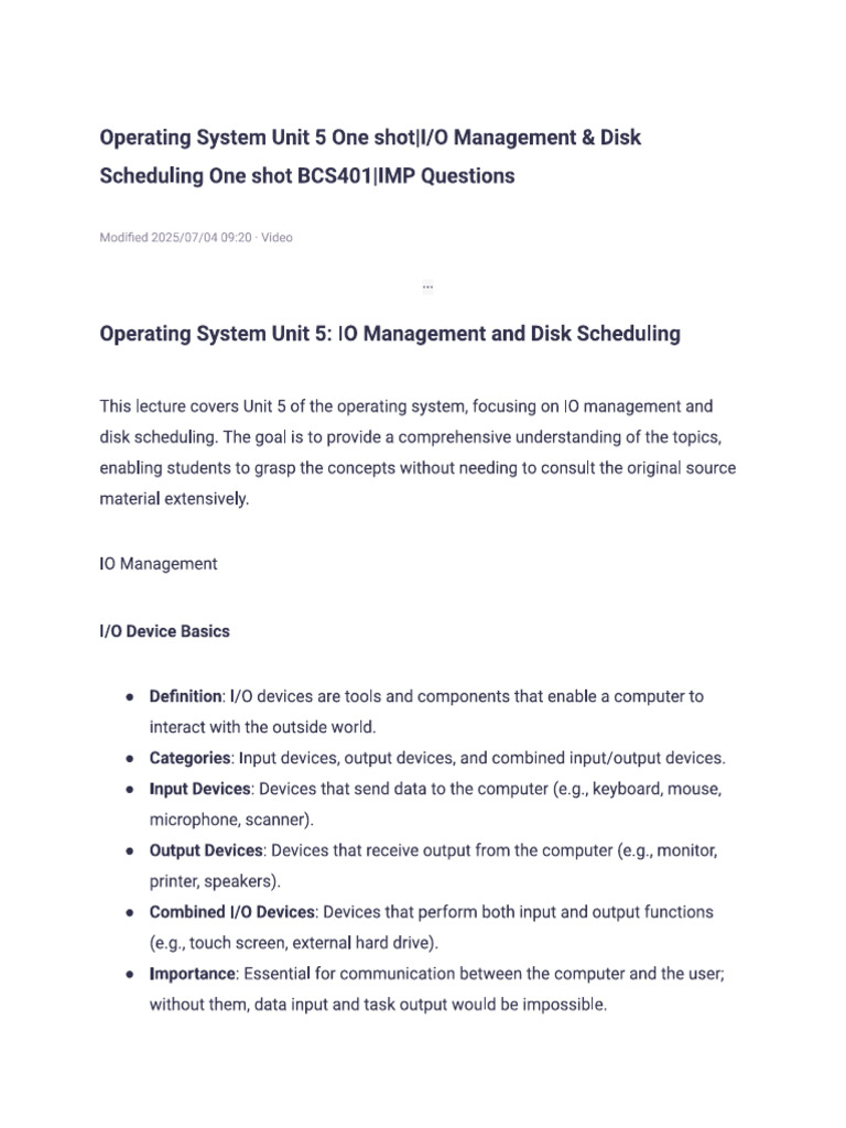 Unit 5 Os Aktu | PDF