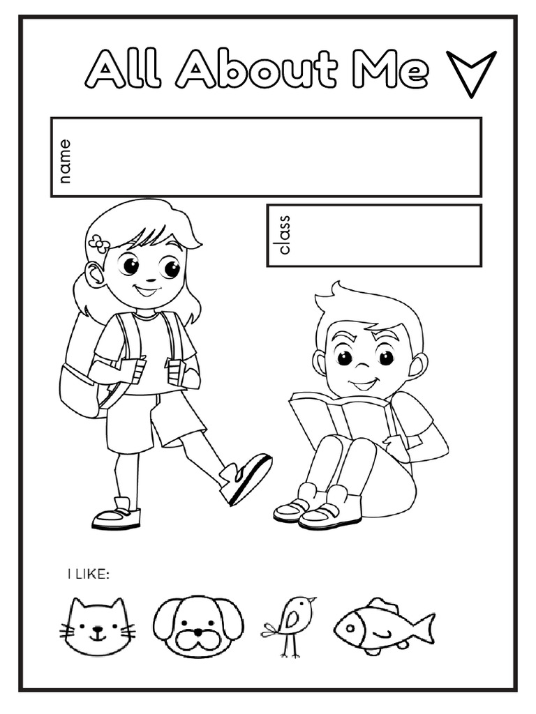 All About Me Worksheet Bundle | PDF