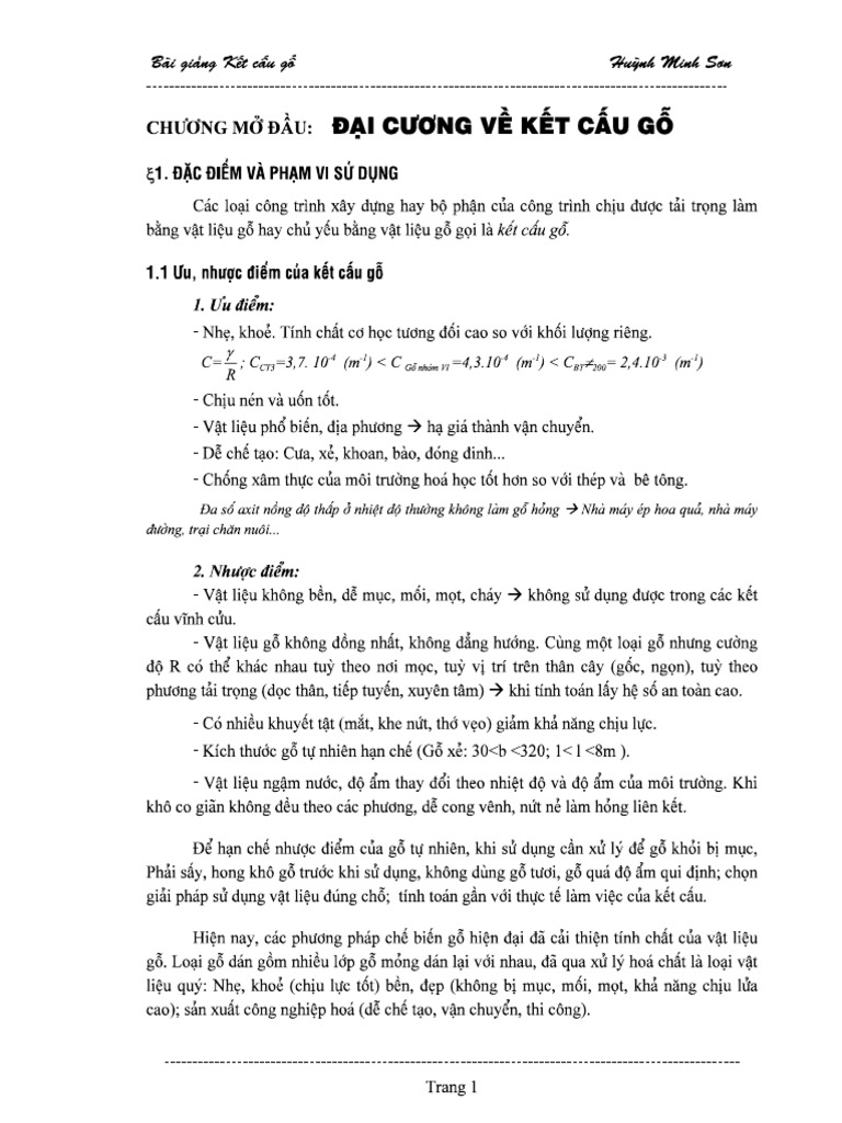 Tai Lieu Ket Cau Go Chiu Luc | PDF