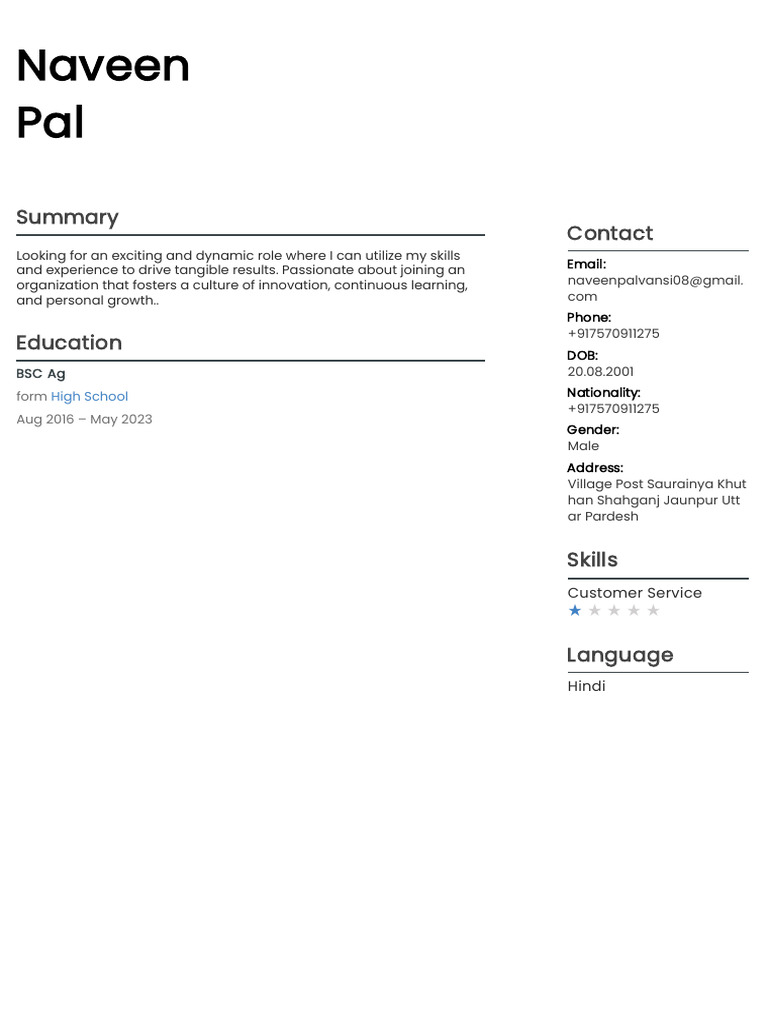 Naveen Resume 949 | PDF