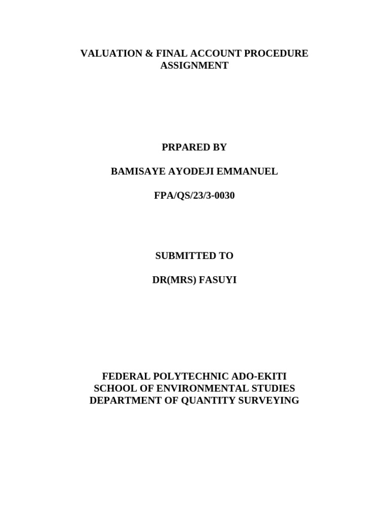 Bamisaye Valuation 2 | PDF | Audit | Business