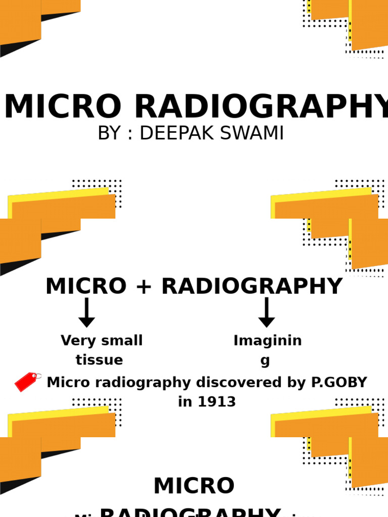 Microradiography by Deepak | PDF