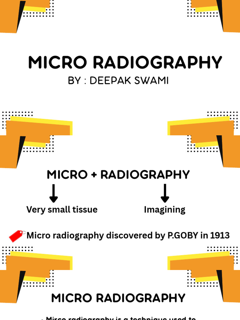 Microradiography by Deepak | PDF