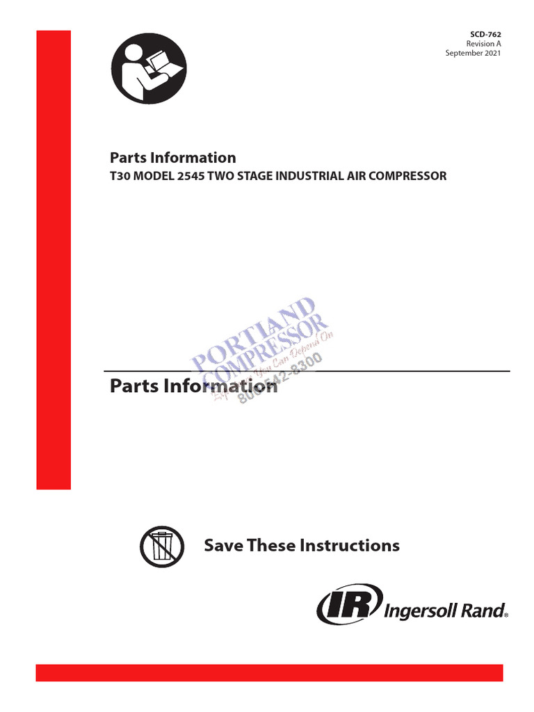 Ingersoll Rand 2545 Parts Manual | PDF | Piston | Valve