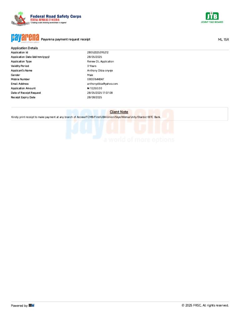 Nigeria Driver's Licence | PDF