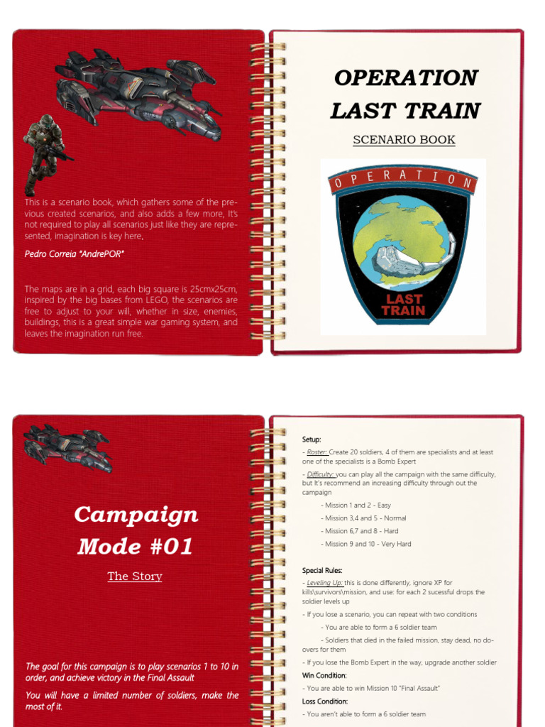 Not Official Scenario Book For OLT V.1.0 | PDF | Reconnaissance | Bomb