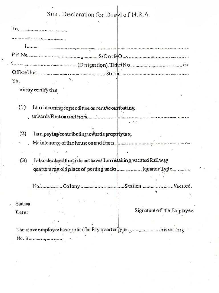 HRA Withdrawl Form | PDF