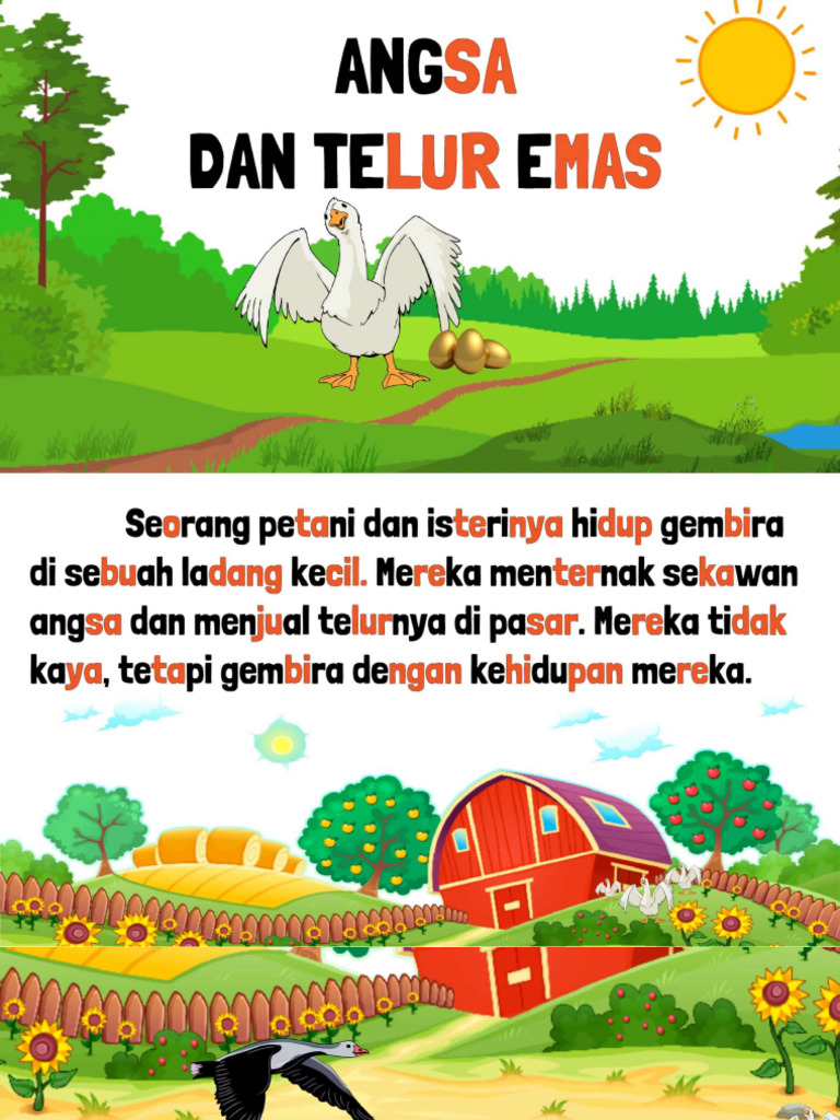 Kisah Angsa Dan Telur Emas | PDF