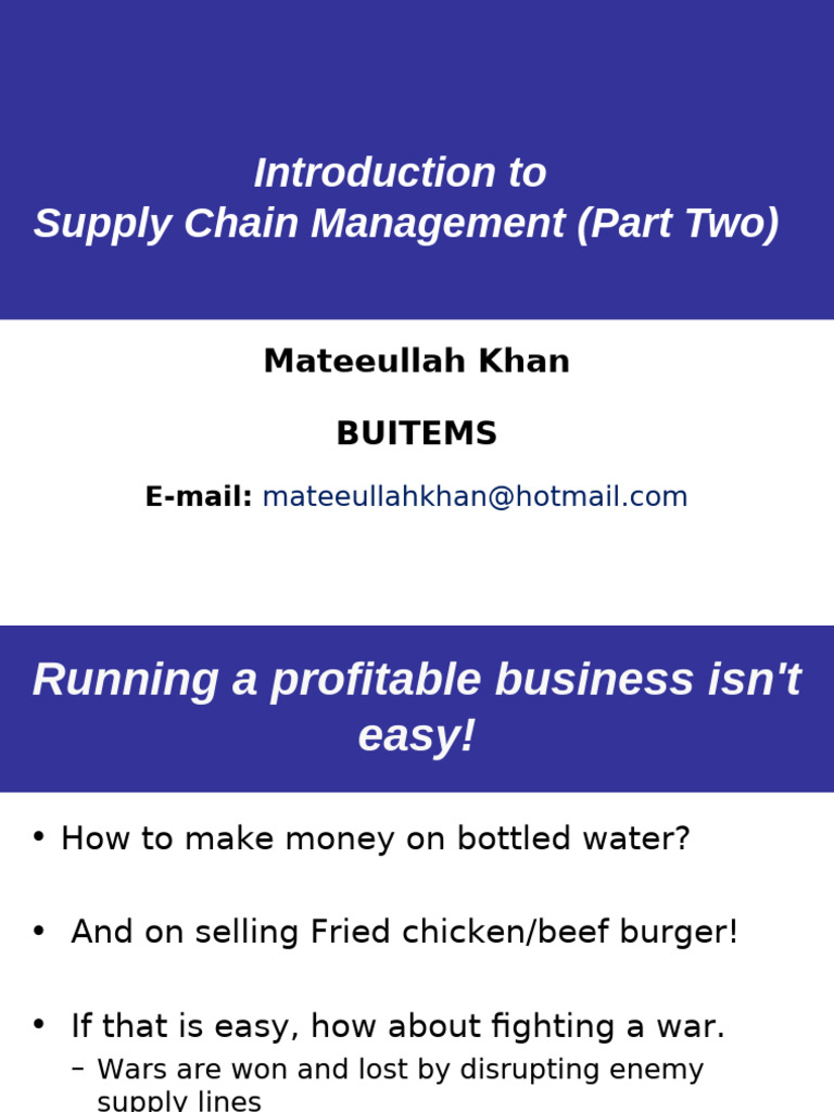 SCM 2 | PDF | Logistics | Supply Chain