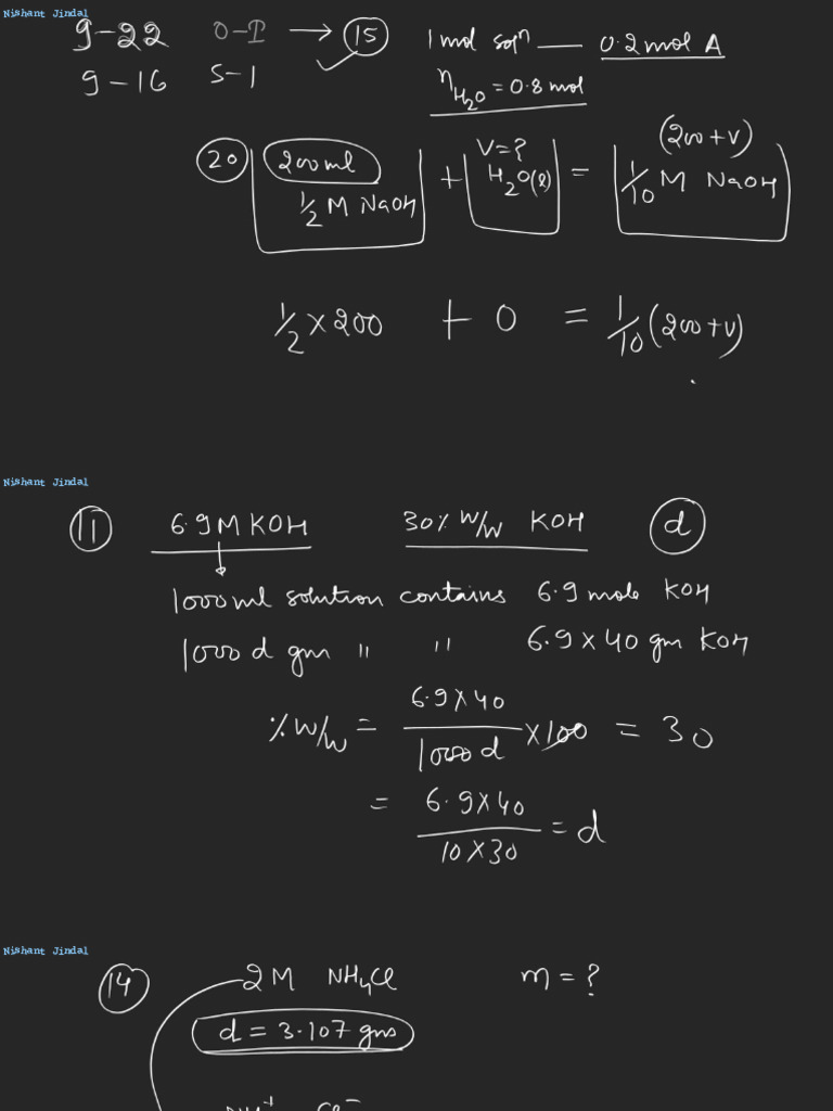 Concentration Terms - L-04 (Class Notes) NJ - 247 | PDF