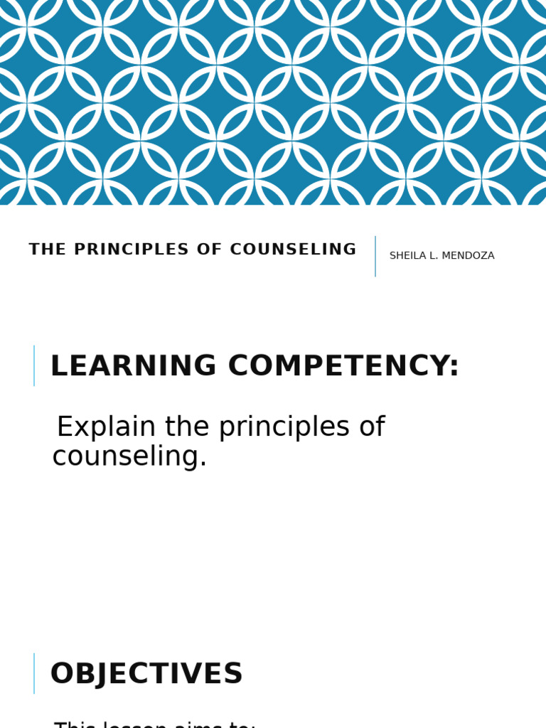 Key Principles of Counseling Explained | PDF