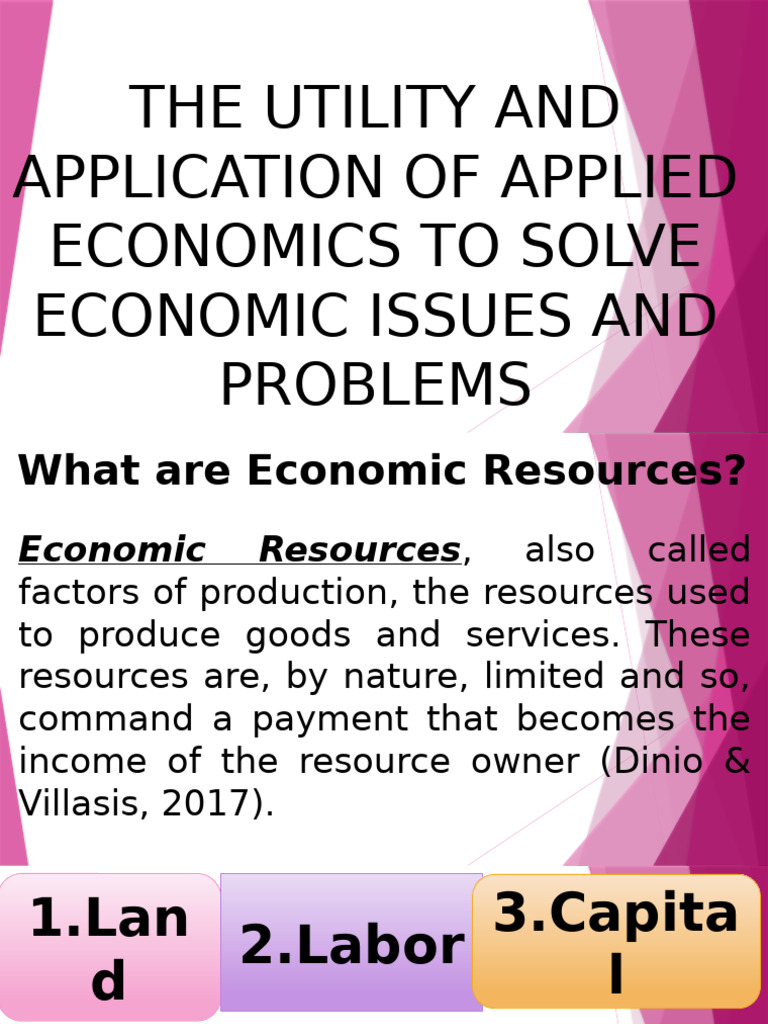 The Utility and Application of Applied Economics To | PDF | Utility ...
