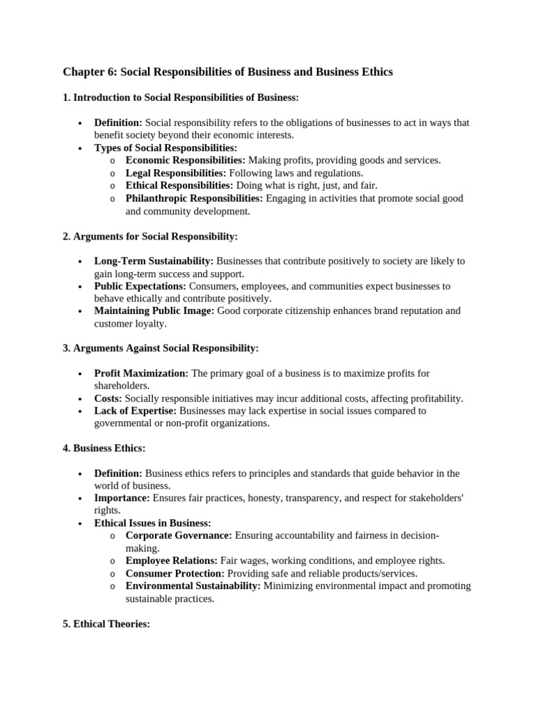 Business Ethics & Social Responsibility | PDF | Corporate Social ...