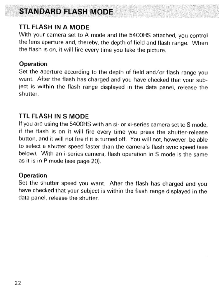 Maxxum Flash 5400HS English Part2 | PDF