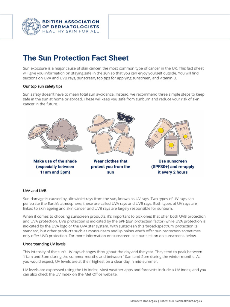 Essential Sun Safety Guidelines | PDF | Sunscreen | Ultraviolet