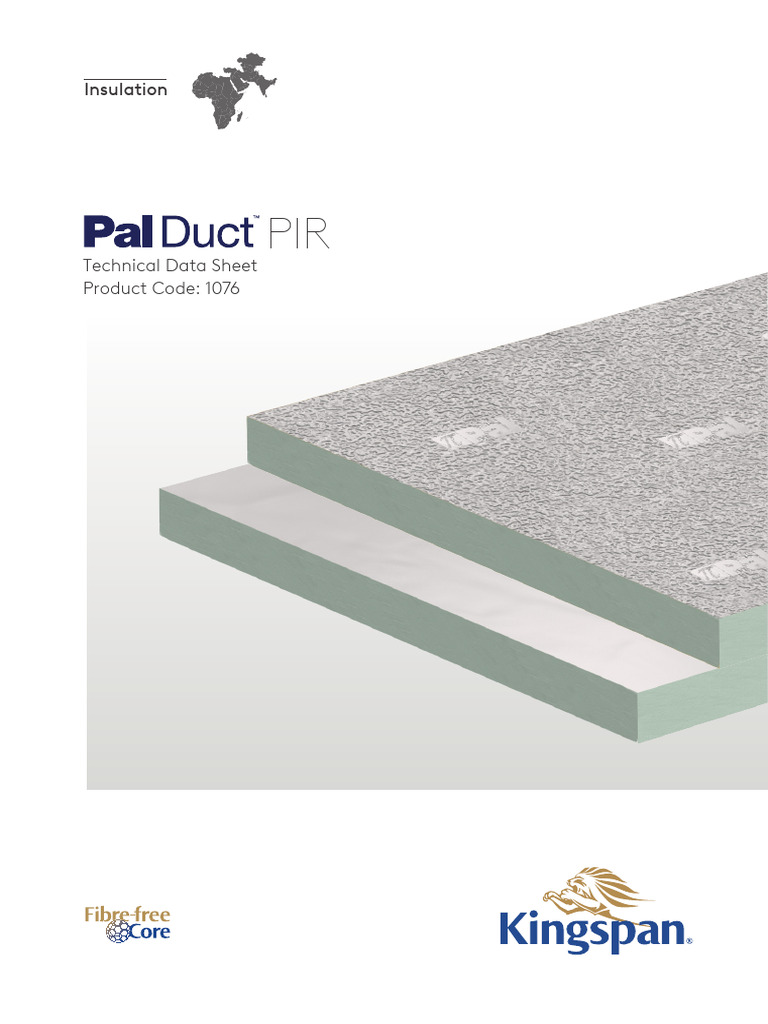 Kingspan Palduct Pir 1076 Data Sheet en Ae | PDF | Duct (Flow ...