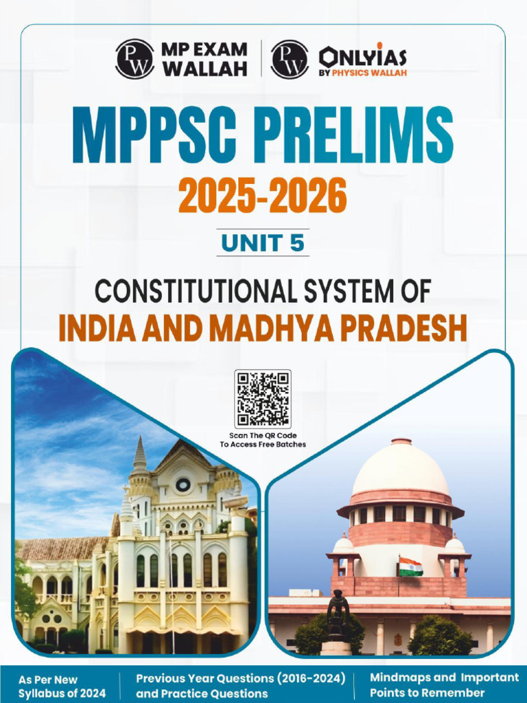 Constitutional System Of India Mp Unit 5 English Pdf Only Pdf