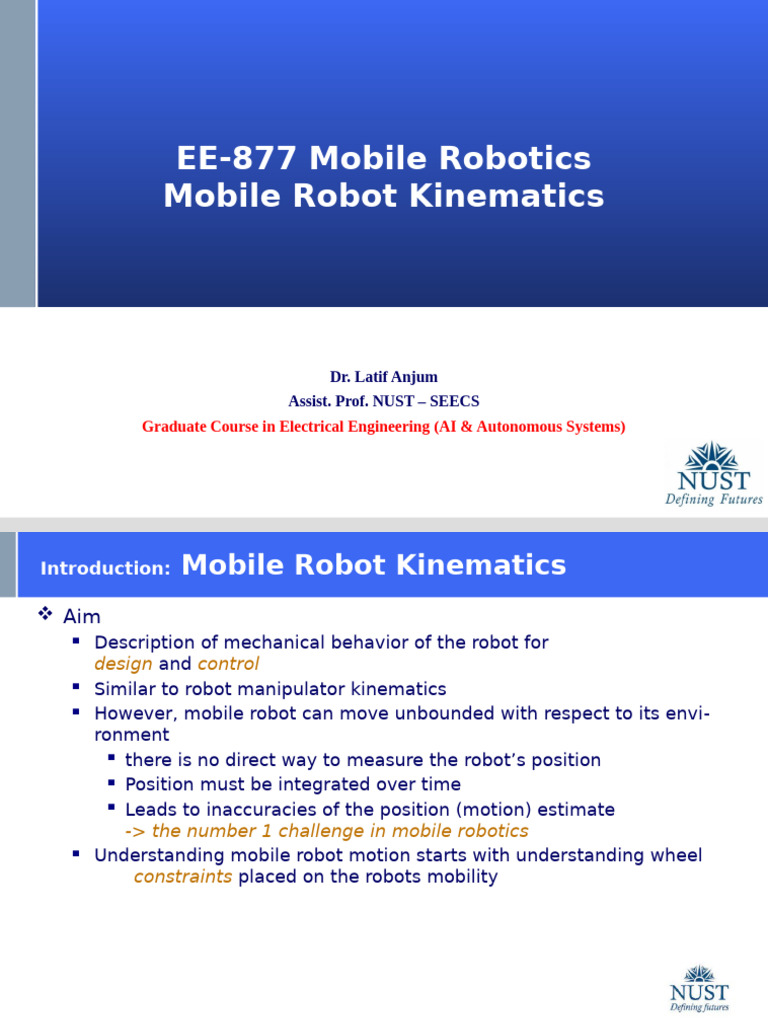 2 Robot Kinematic Model | PDF | Kinematics | Robot