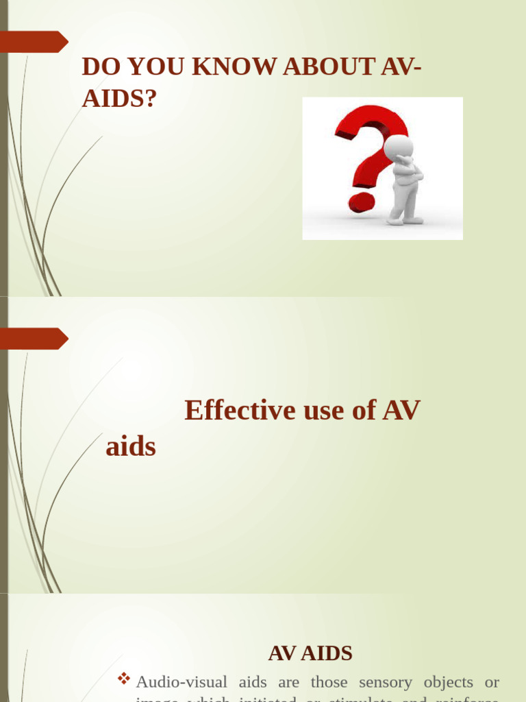 Effective Use of AV Aids | PDF