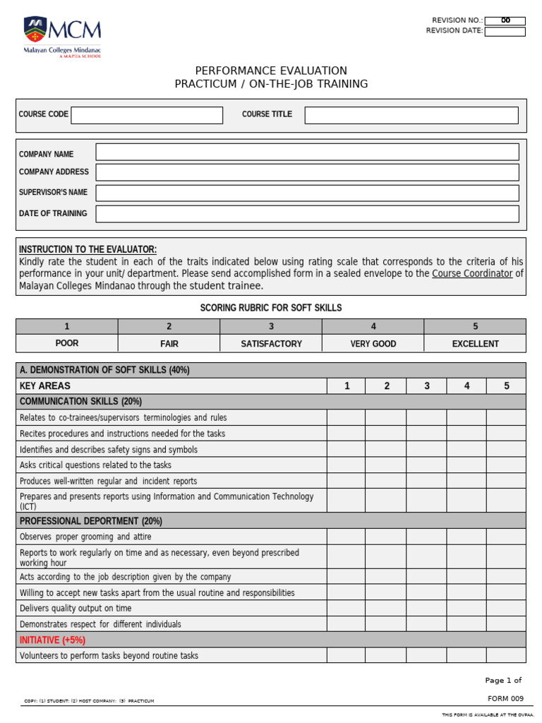 009 Performance Evaluation | PDF | Accounting | Strategic Management