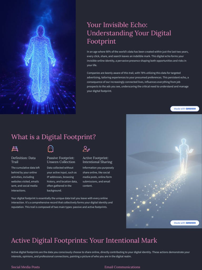 Your Invisible Echo Understanding Your Digital Footprint | PDF | Human ...