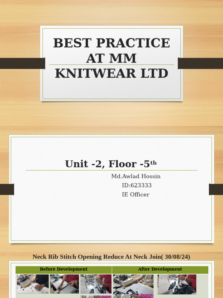 Neck Rib Stitch Opening Reduce at Neck Join-2024 | PDF