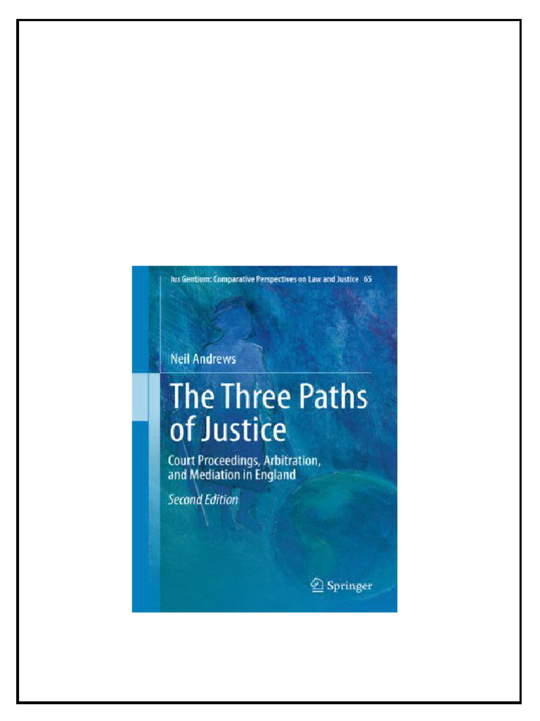 The Three Paths of Justice 2nd Ed Neil Andrews PDF Download | PDF ...