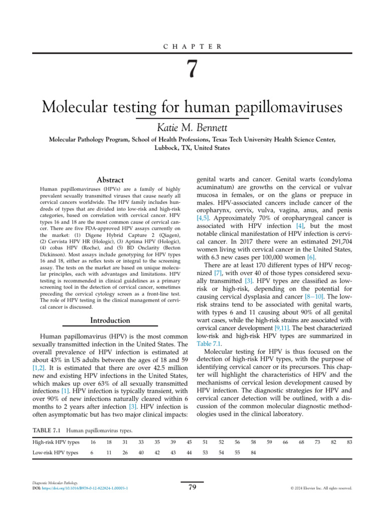 HPV Testing and Cervical Cancer Insights | PDF | Cervical Cancer | Biology