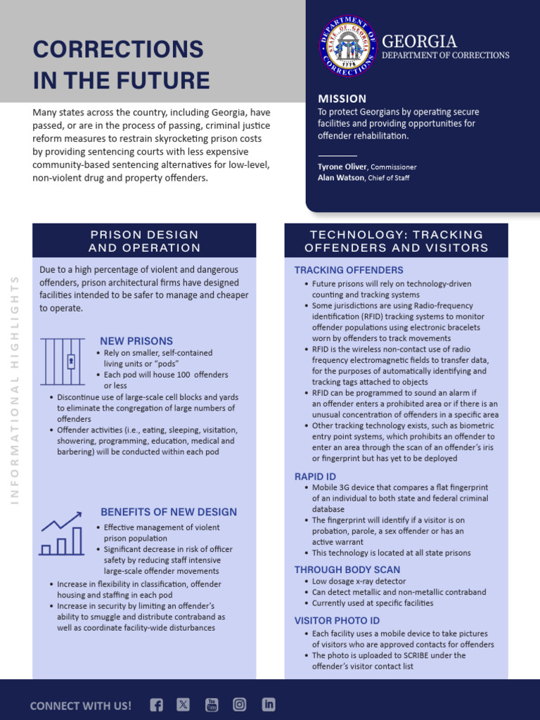 Corrections in The Future | PDF | Prison | Radio Frequency Identification