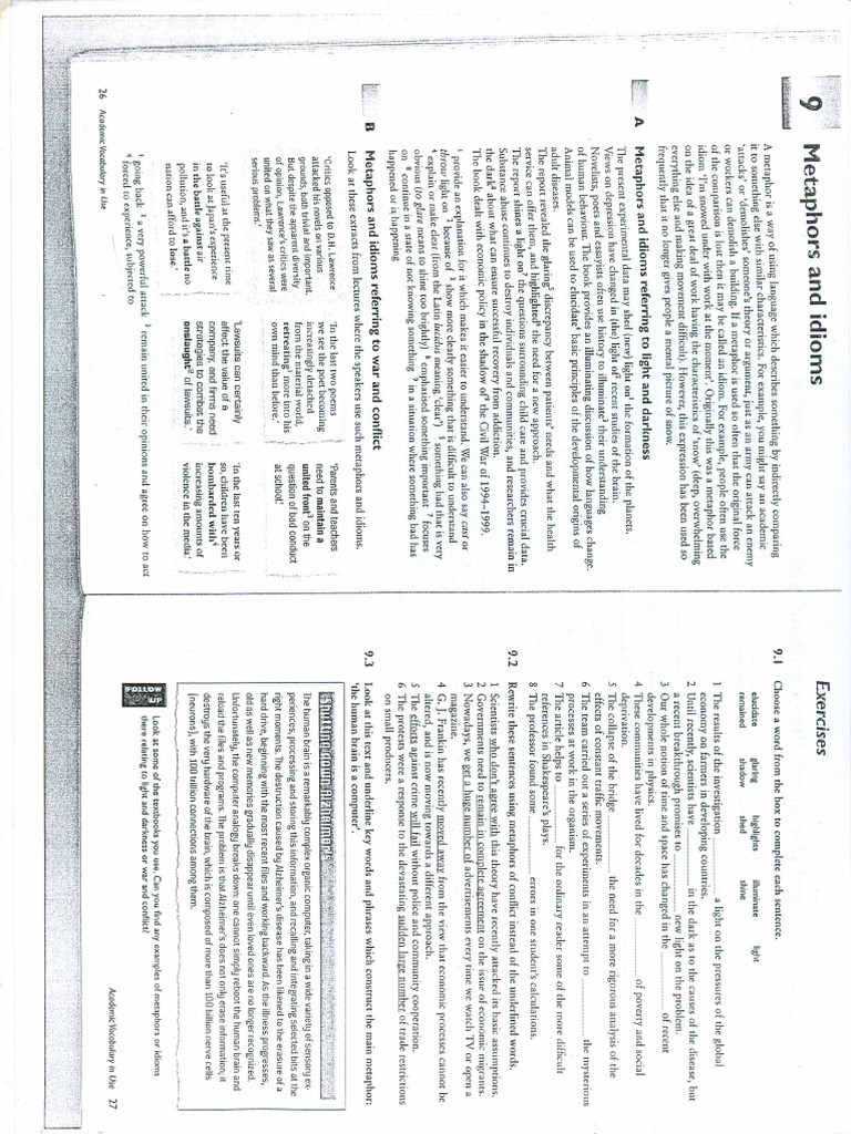 Academic Vocabulary in Use Units 9-10 | PDF