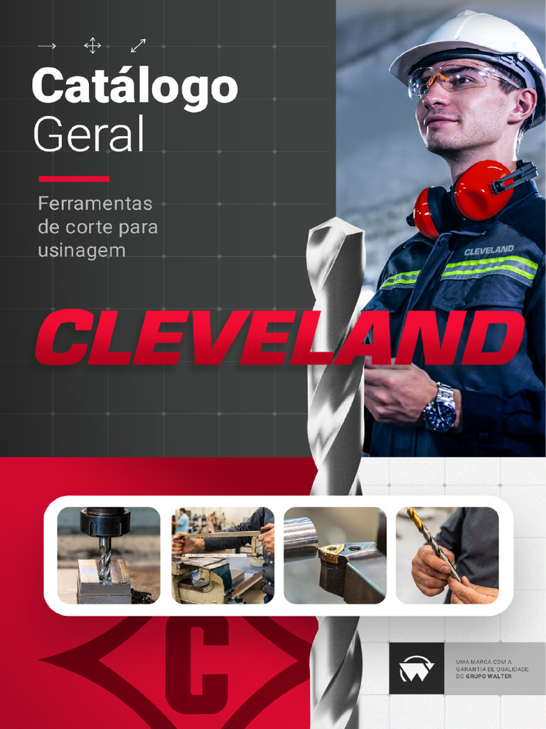 Catálogo Cleveland 2025: Ferramentas Industriais | PDF | Aço | Liga