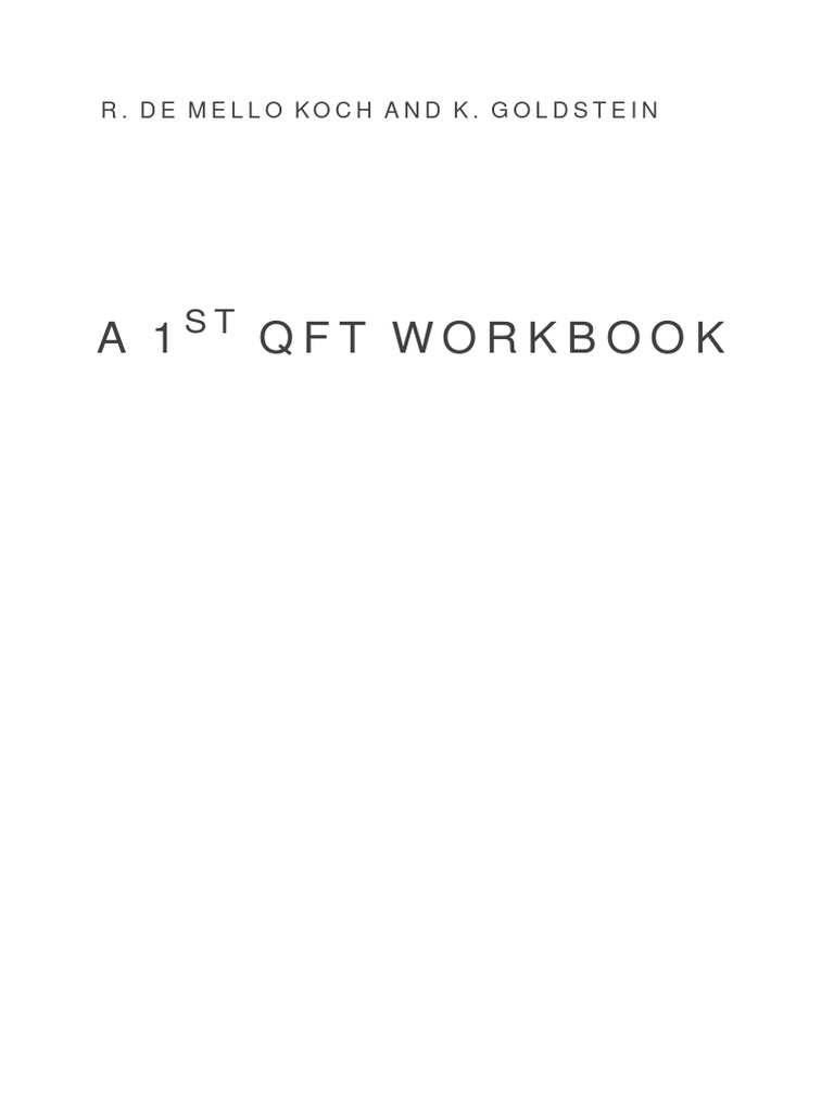 RobertDeMello QFT | PDF | Quantum Field Theory | Special Relativity