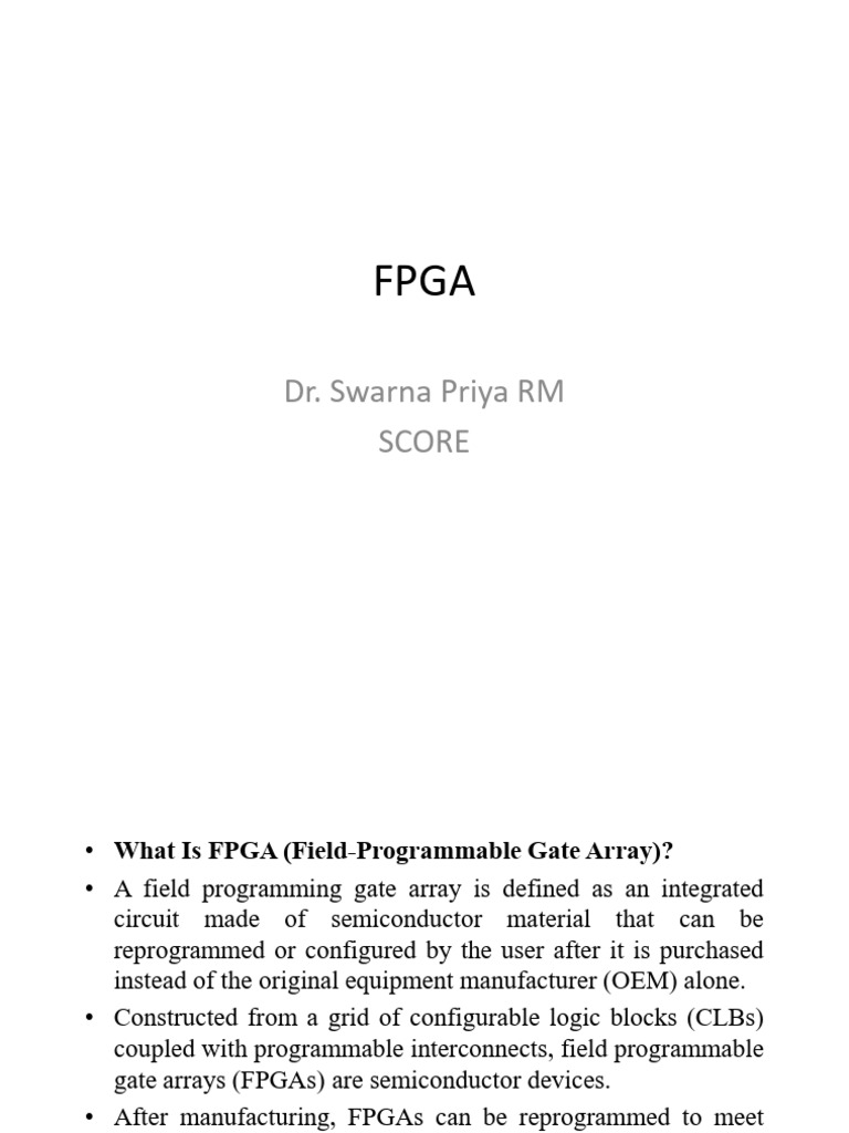 4 FPGA Architecture 26-07-2024 | PDF | Field Programmable Gate Array | Computer Science