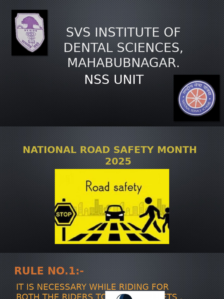 National Road Safety Month-2025 | PDF
