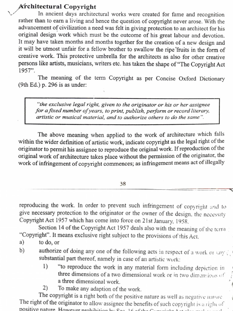 Understanding Architectural Copyright | PDF | Copyright | License