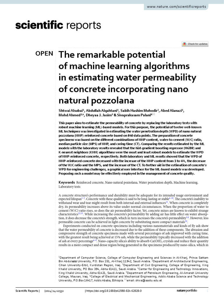 The Remarkable Potential of Machine Learning Algorithms in Estimating ...